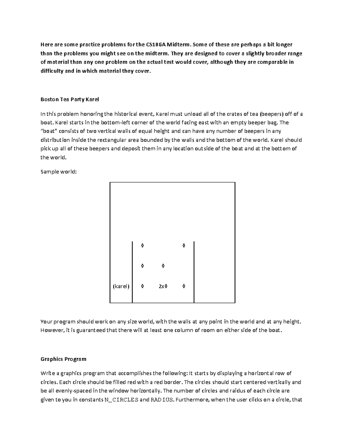 Midterm Practice Most Important Materials For All Topics Here Are
