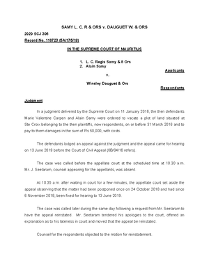 Imrit C and ORS v THE Public Bodies Appeal Tribunal and ORS 2020 SCJ ...