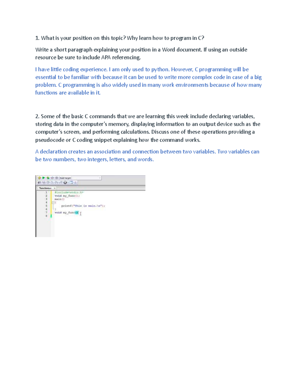 Why Learn How to Program in C - What is your posion on this topic? Why ...
