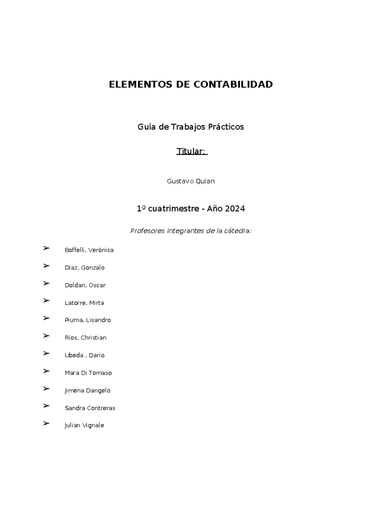 Guia de Elementos de Contabilidad 2024 - ELEMENTOS DE CONTABILIDAD Guía ...