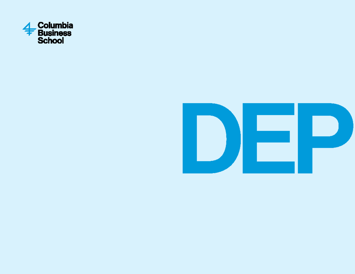 NEW 2023 DEP Brochure - DEP Upon admission, you’ll have the freedom to ...