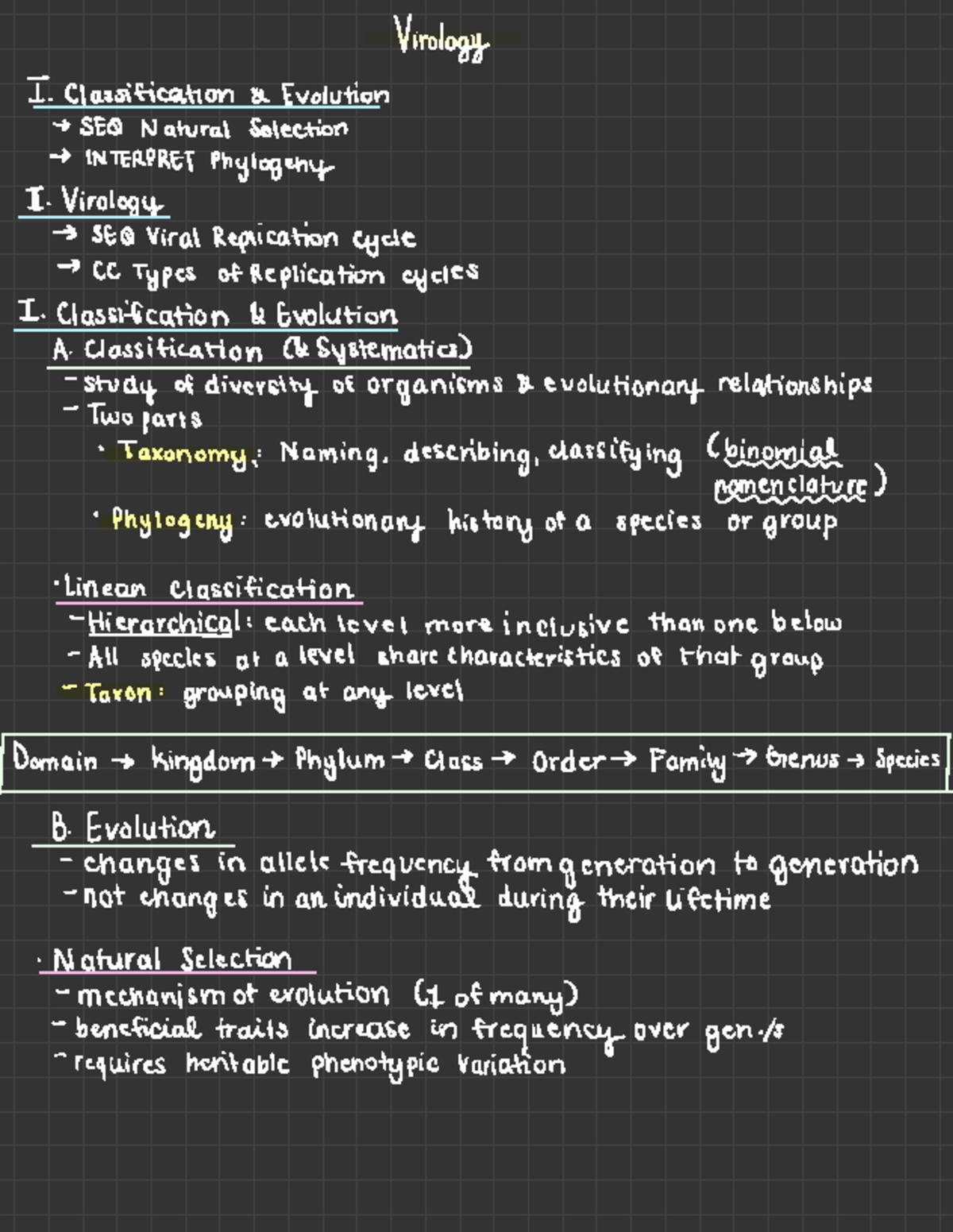 1. Virology - Dr. Stern Cardinale Lecture Notes 2022 - Virology I ...