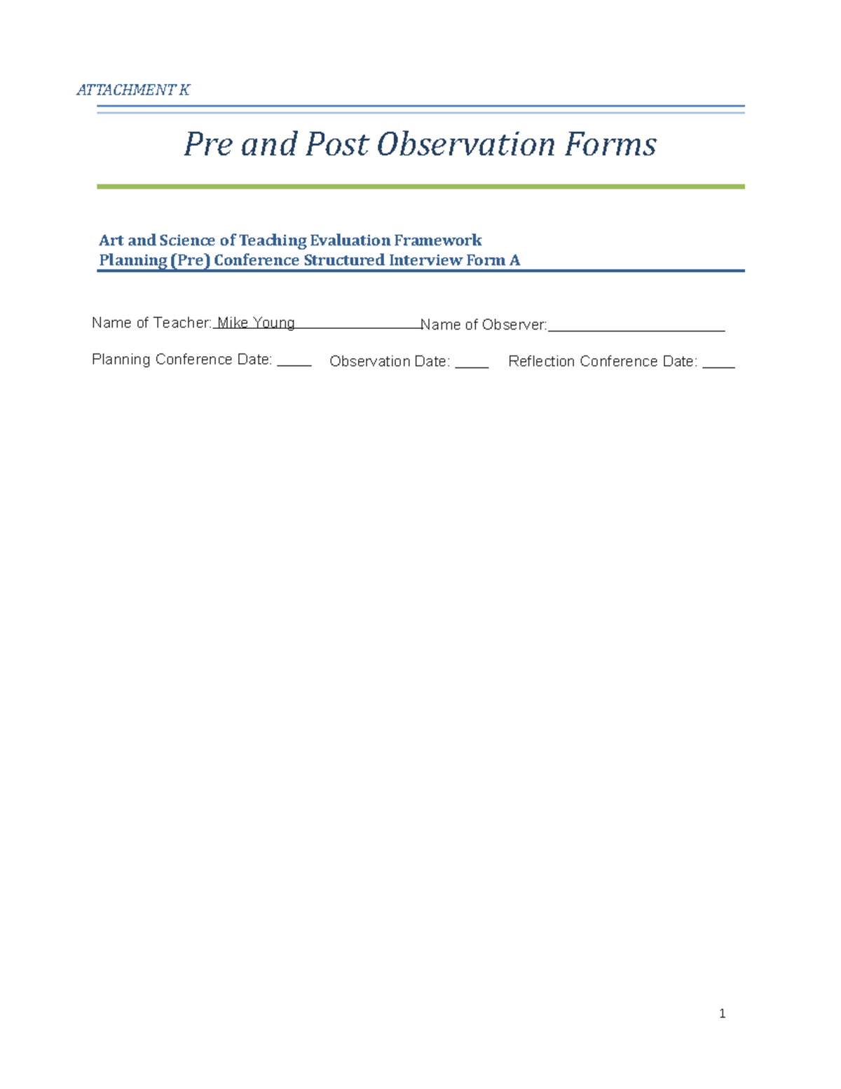 Lecture notes - Formal Observation - Learning Disabilities - ATTACHMENT ...