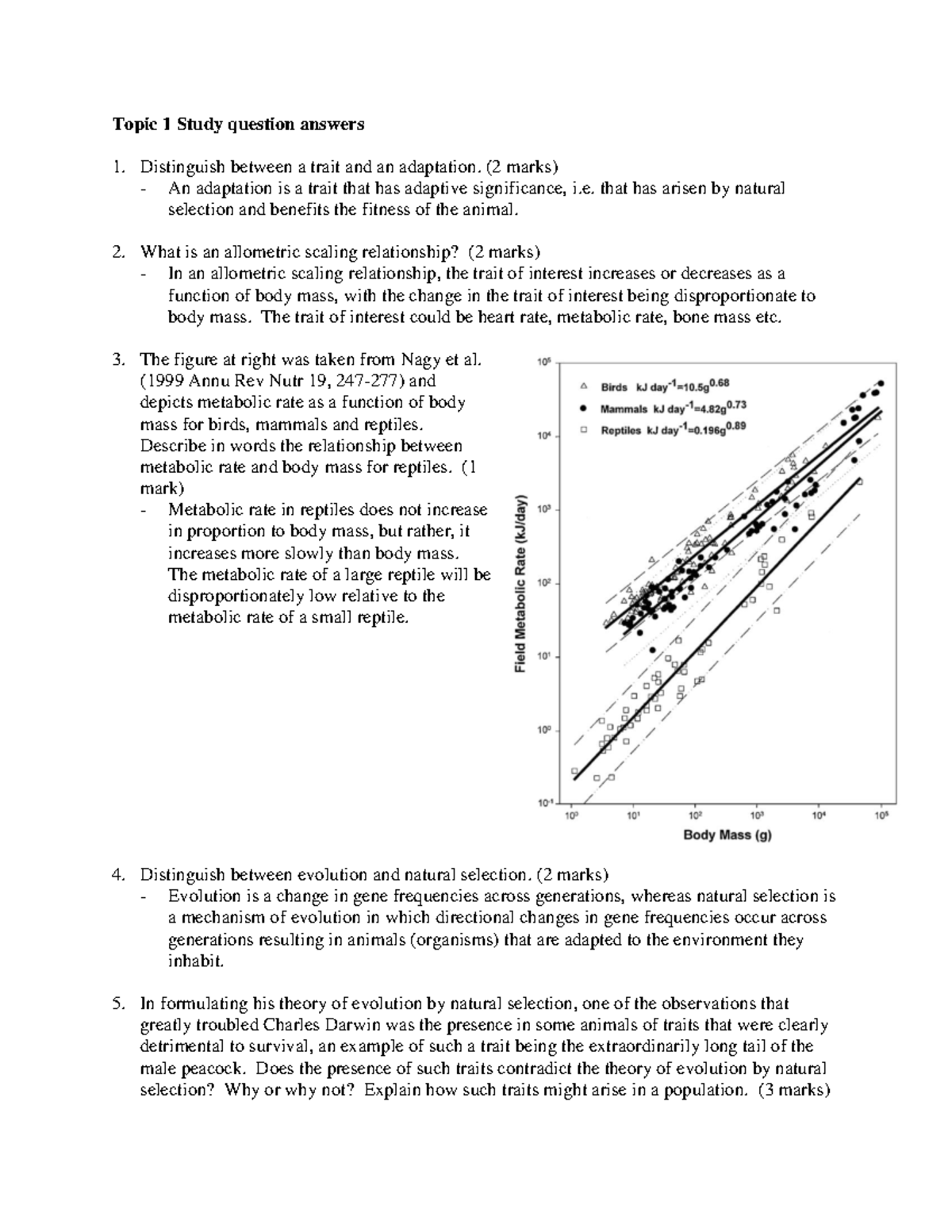 Study questions - Topic 1 2024 answers - Topic 1 Study question answers ...