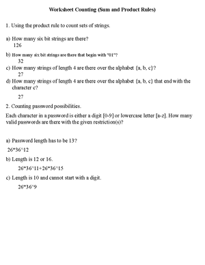 Worksheet-counting-intro - Worksheet Counting (Sum and Product Rules ...