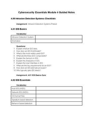 Chpt 6 Review Questions Student Notes (Cyber 1) - Review Questions Net+ ...
