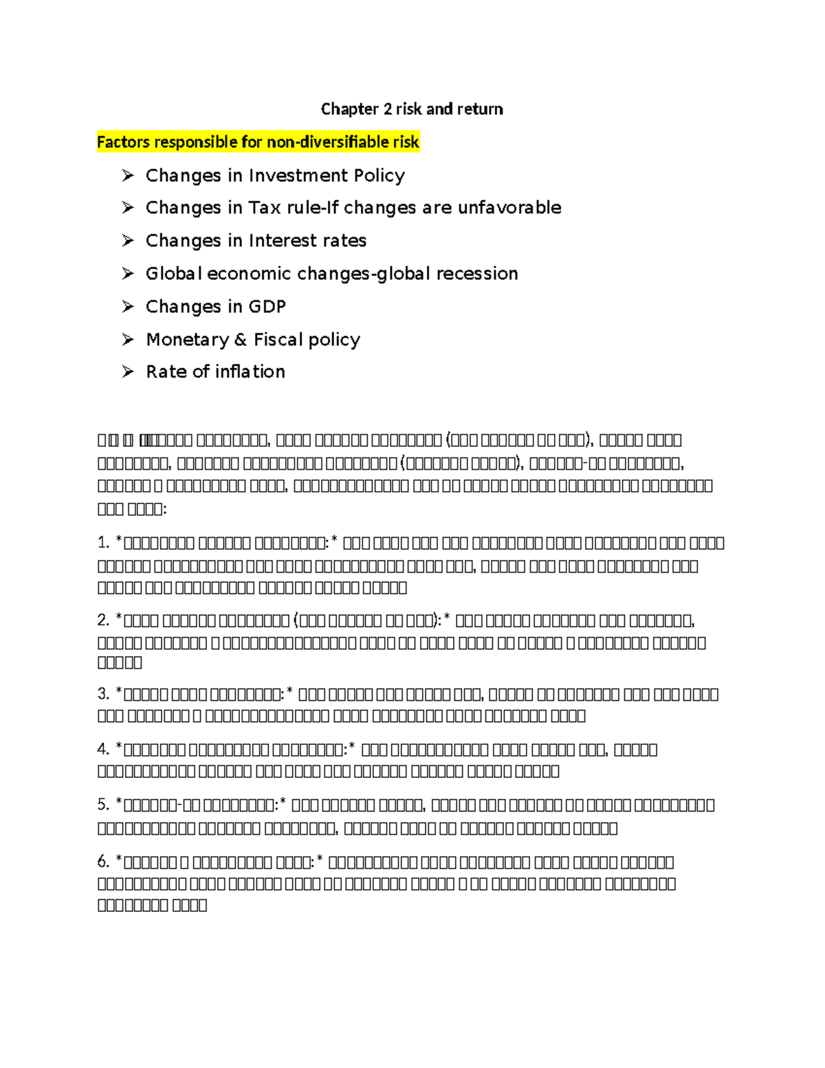 Company risky data collection - Chapter 2 risk and return Factors ...