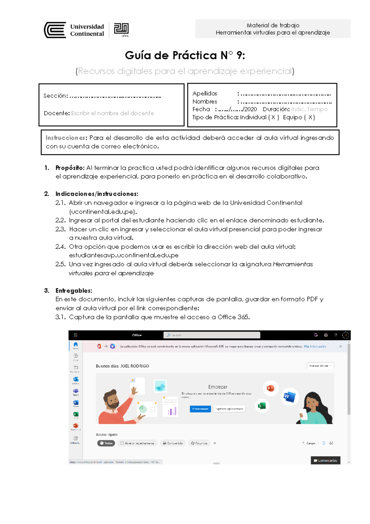 Guía práctica de la semana 09 - Material de trabajo Herramientas virtuales para el aprendizaje ...