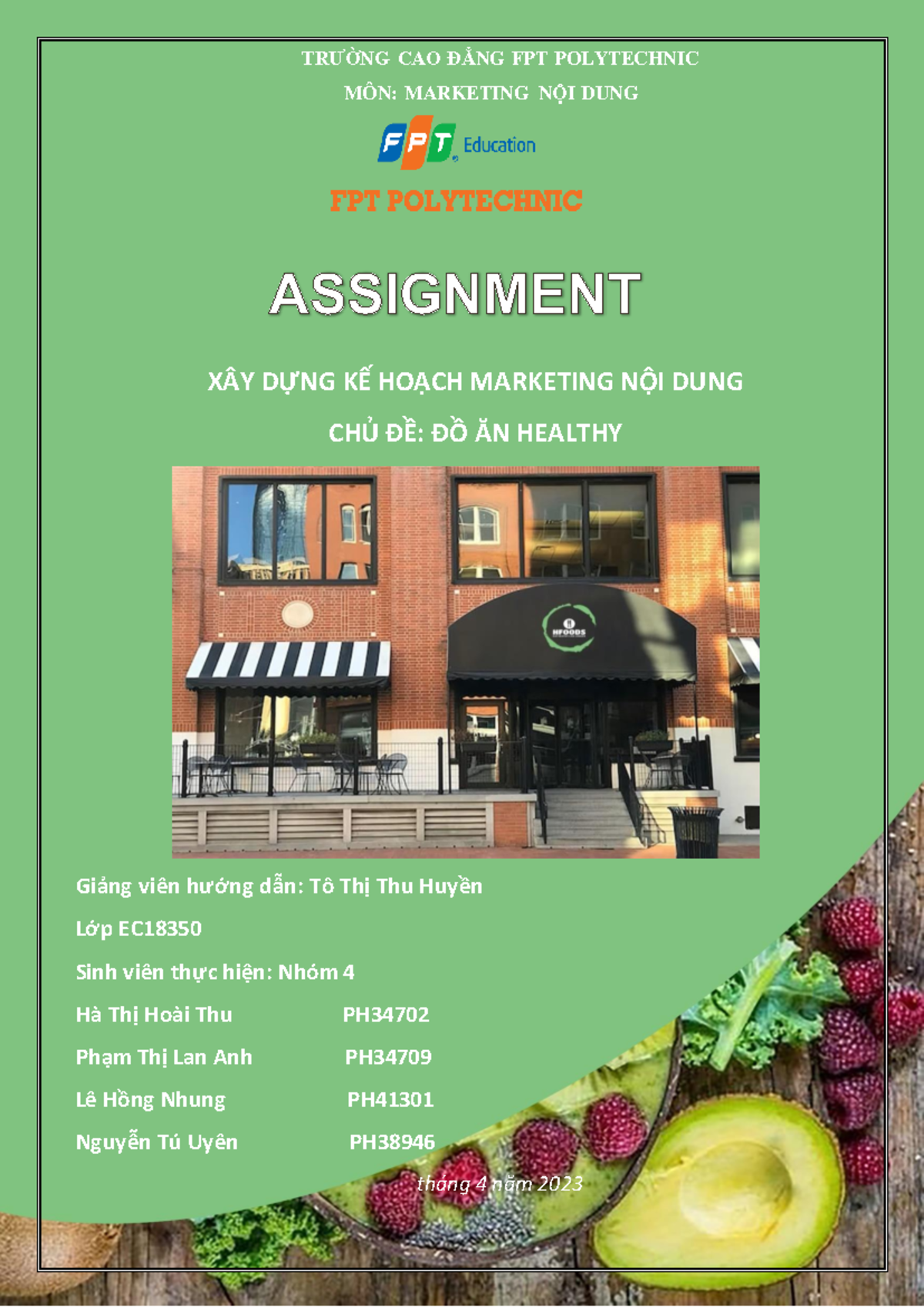 NHÓM 4 EC18350 ASM CHƯƠNG1234daxong - TRƯỜNG CAO ĐẲNG FPT POLYTECHNIC ...