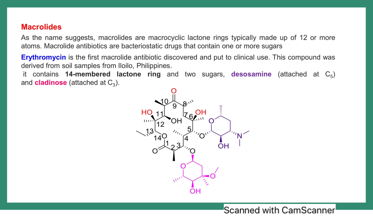 Macrolides+antimalarial intro - Medical analysis and methods - Faculty ...