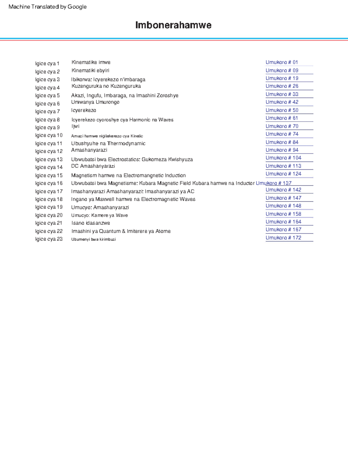 Chapter 1 One Dimensional Kinematics 1.1 Distance vs. Displacement ...