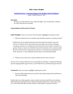 Pre-Referral Process - completed iris module assignment receiving a 100% - IRIS Center Module ...