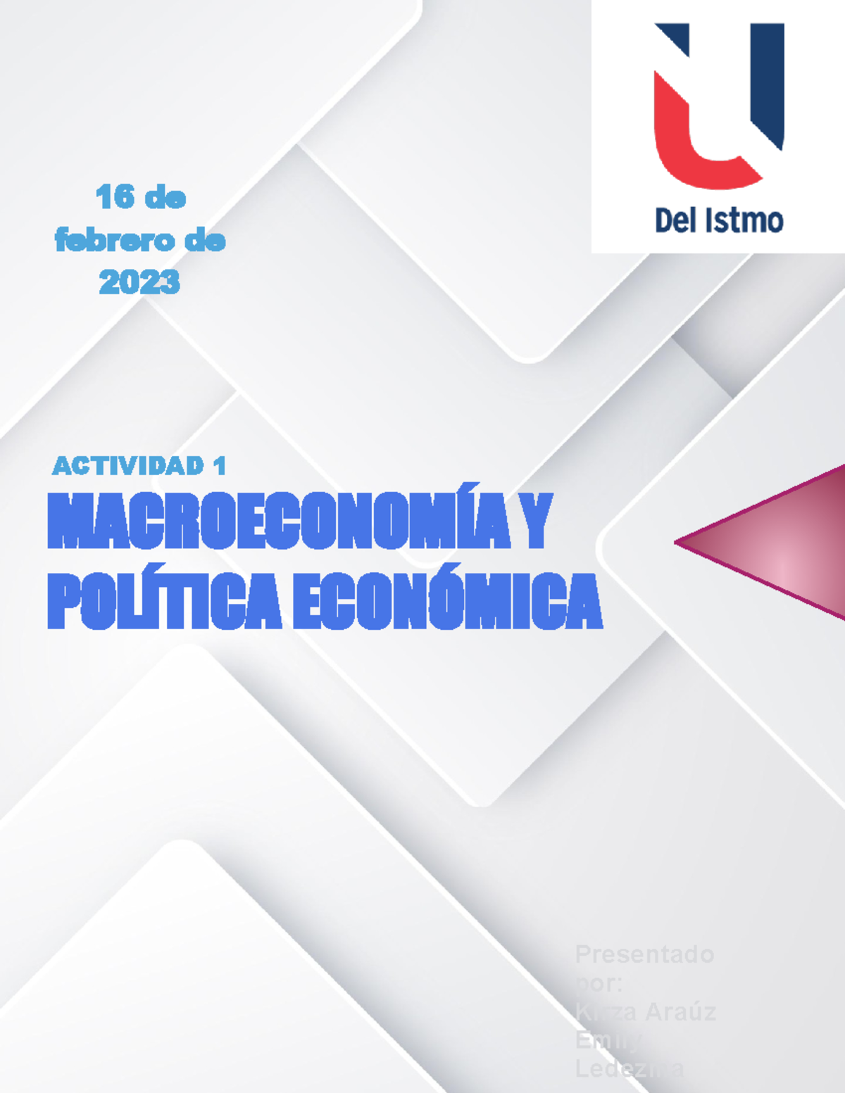 ACT 1 - carga de word - Presentado por: Kirza Araúz Emily Ledezma ...