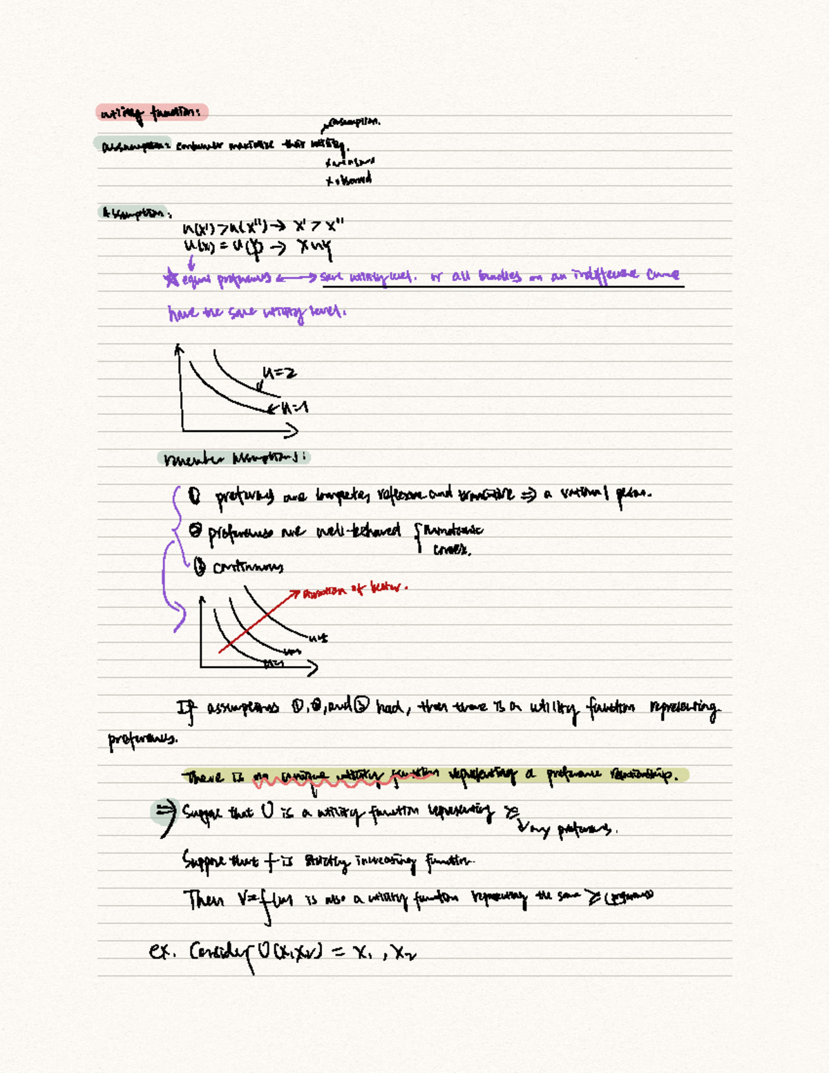 Lecture 7 utility functions chapter 4 - ECON 3010 - Vandy - Studocu