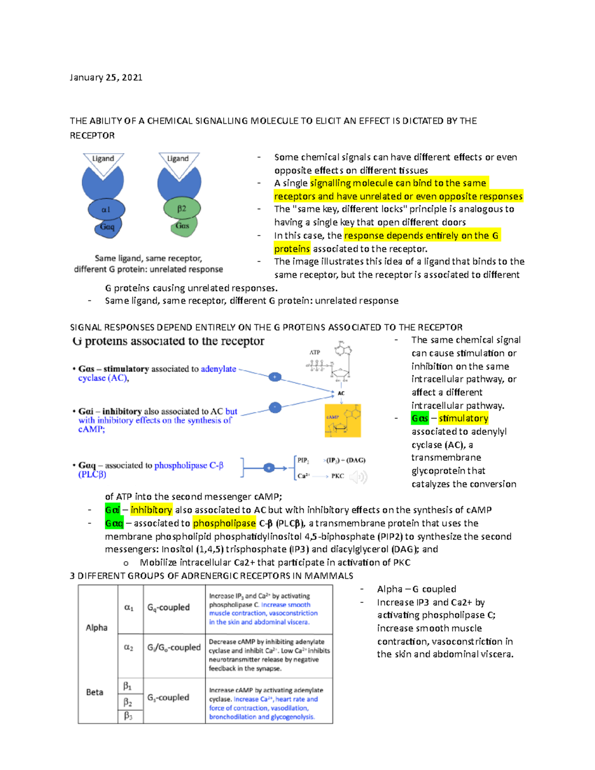 January 20 - Lecture Notes - January 25, 2021 THE ABILITY OF A CHEMICAL ...