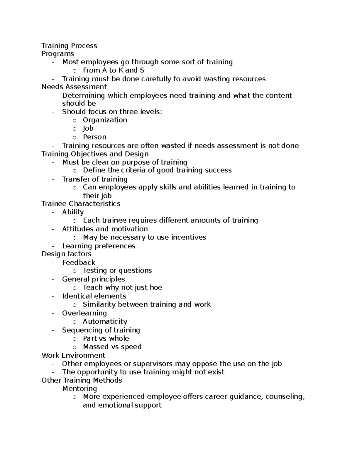 Training Process - Training Process Programs - Most employees go ...