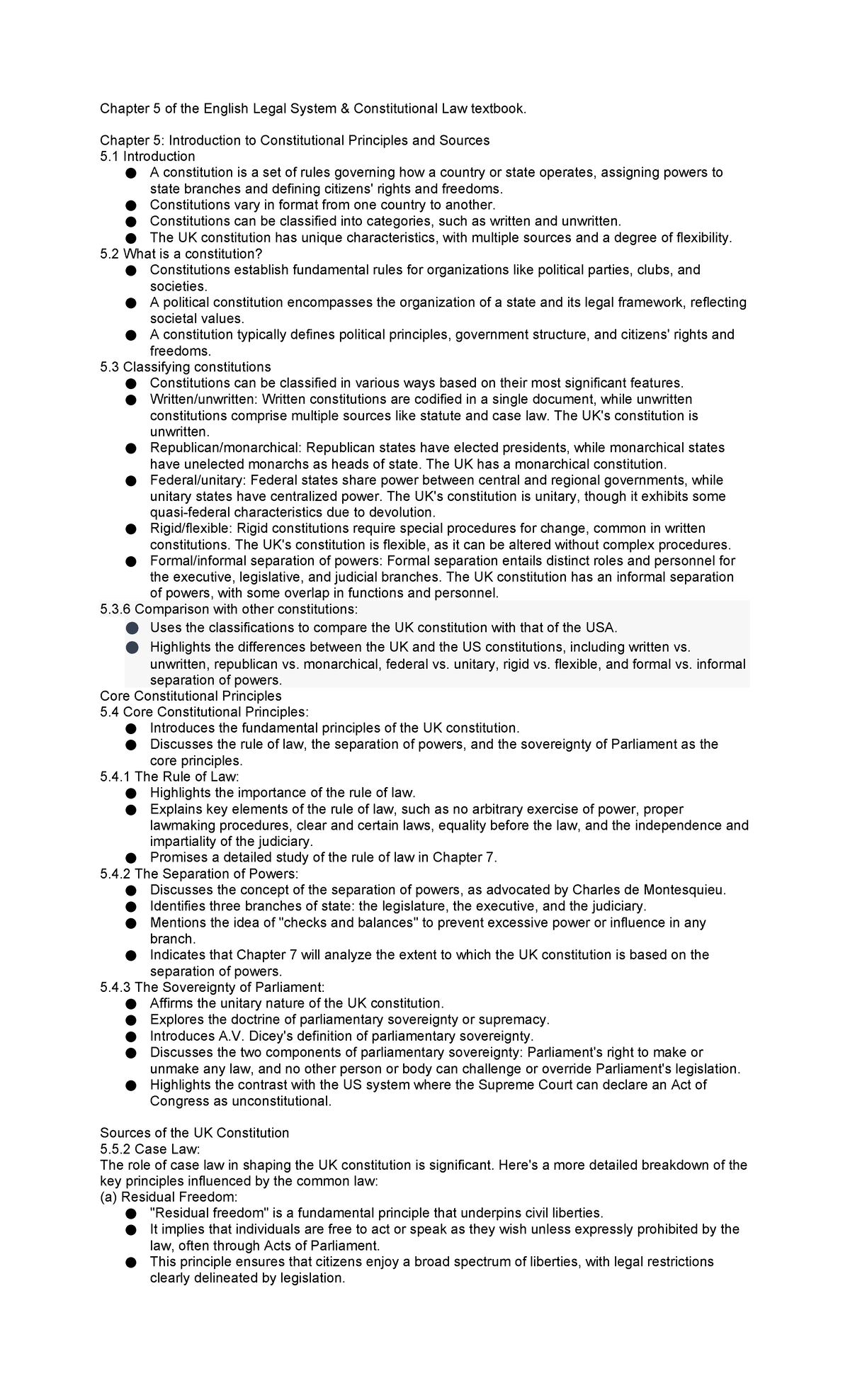 UNIT 3 Chapter 5 of the English Legal System & Constitutional Law ...