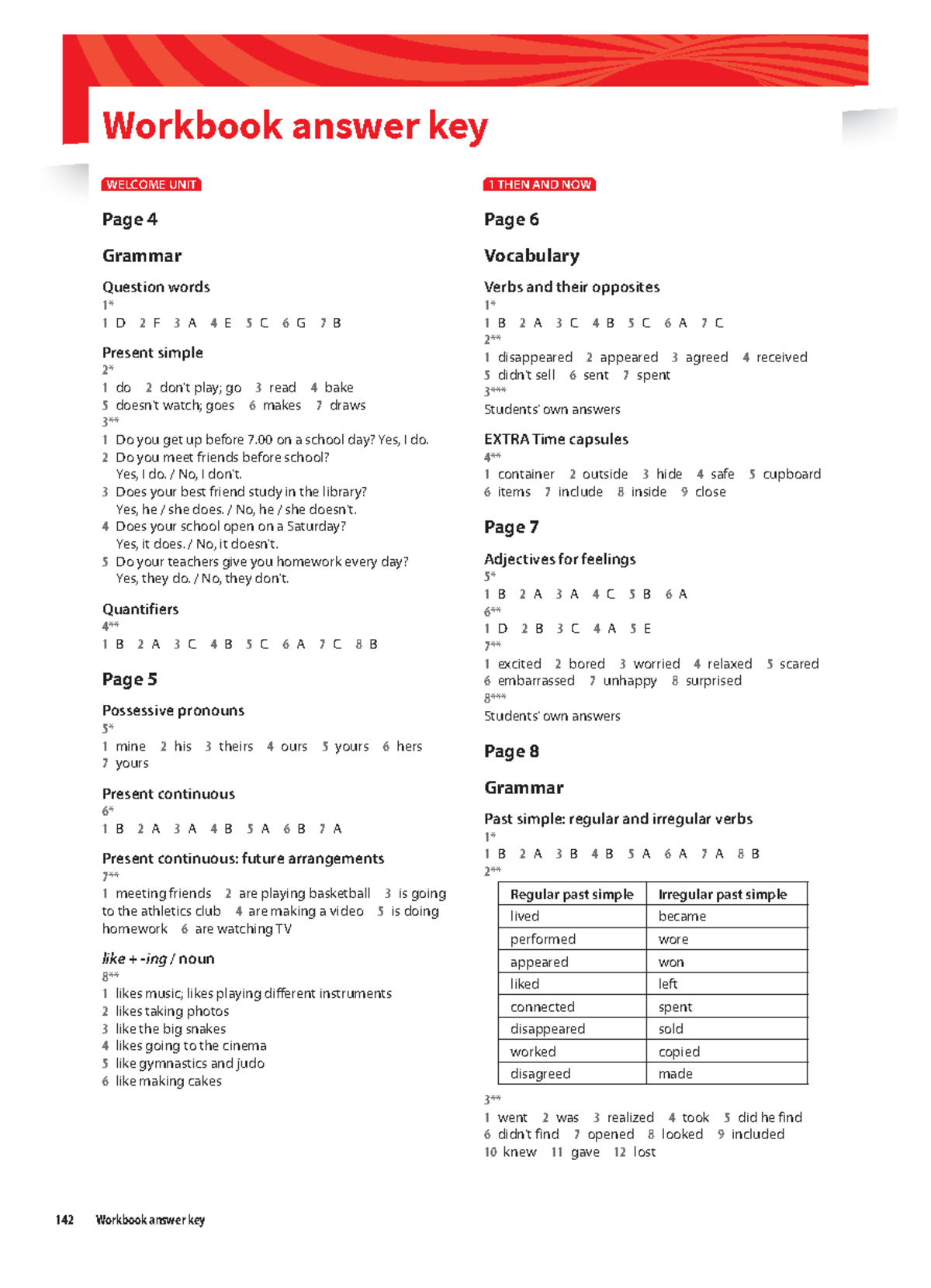 Harmonize 2 Workbook answer key - Workbook answer key WELCOME UNIT Page ...