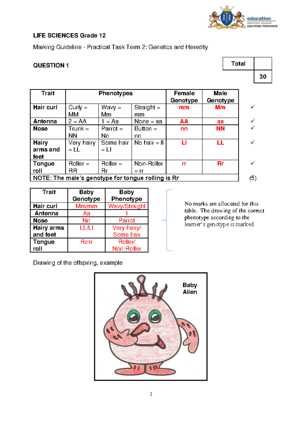 Term 2 Gr.12 Practical task 2021 memo final - LIFE SCIENCES Grade 12 ...