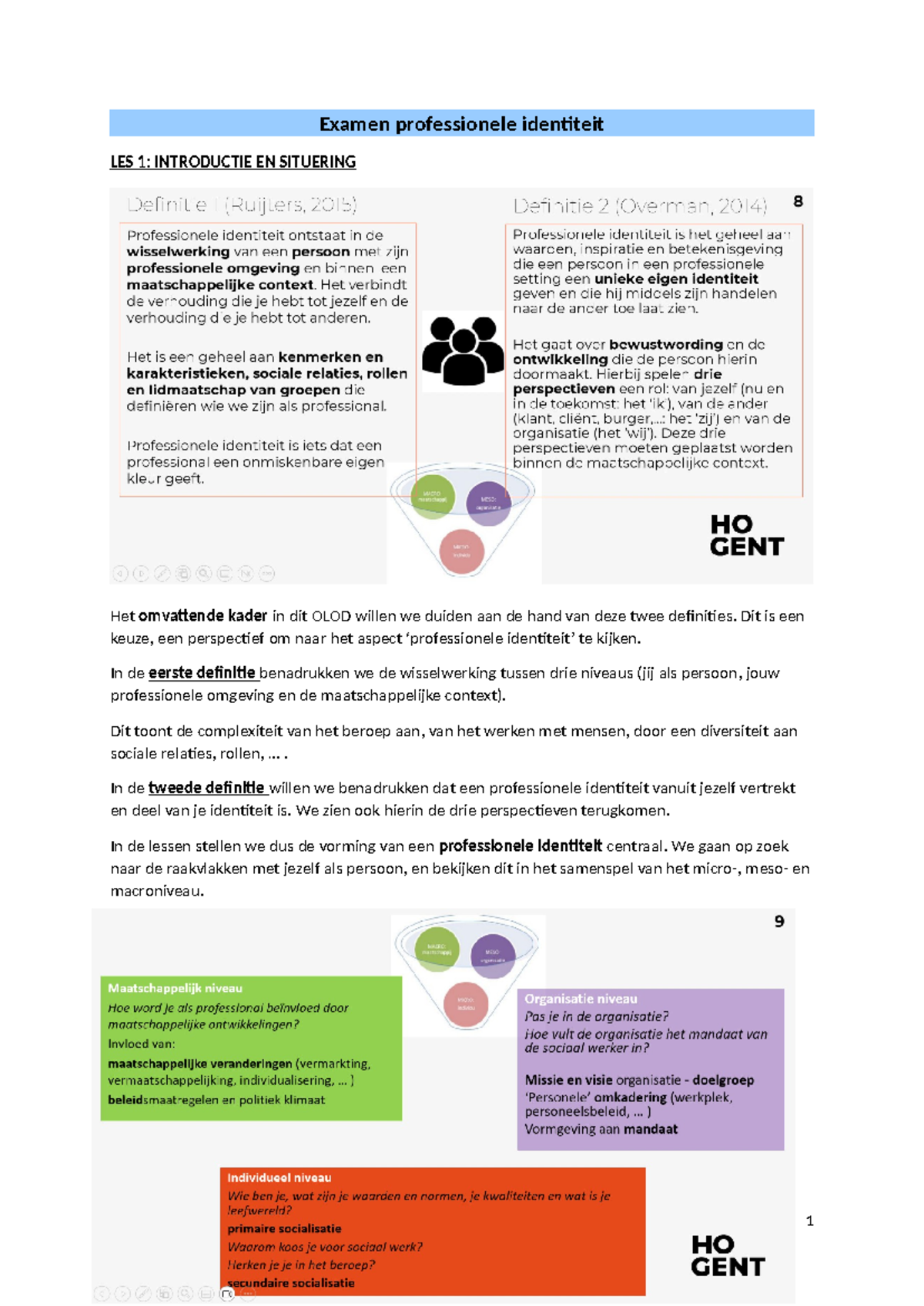 Examen professionele identiteit - Dit is een keuze, een perspectief om ...