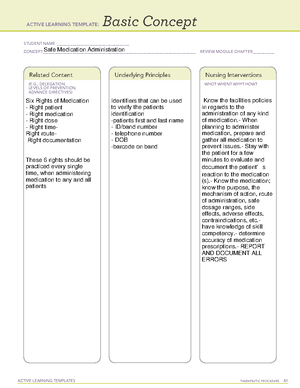 Medication-sulfa - ATI TEMPLATE - ACTIVE LEARNING TEMPLATES THERAPEUTIC ...