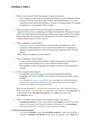 Research Tutorial 2 - RESEARCH TUTORIAL 2: RESEARCH BASIC CONCEPT AND ...