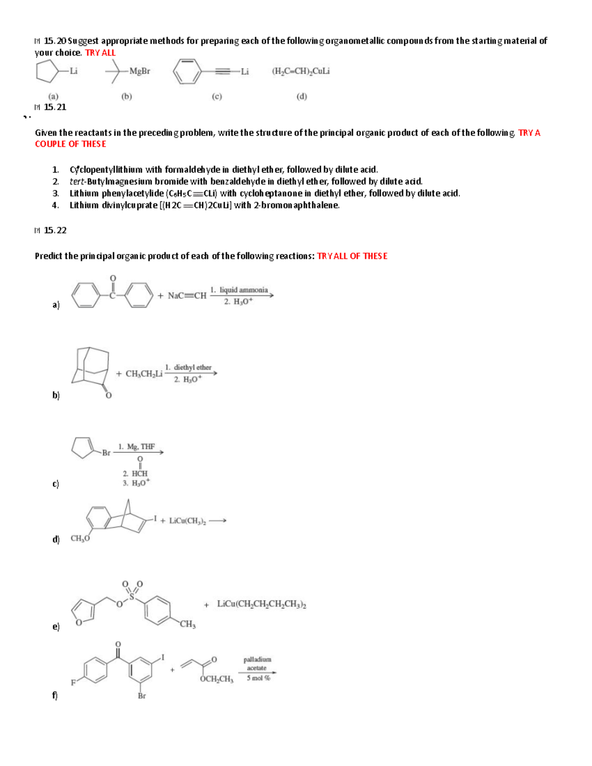 Chapter 15 10th ed suggested end of chapter problems - 15 Suggest ...
