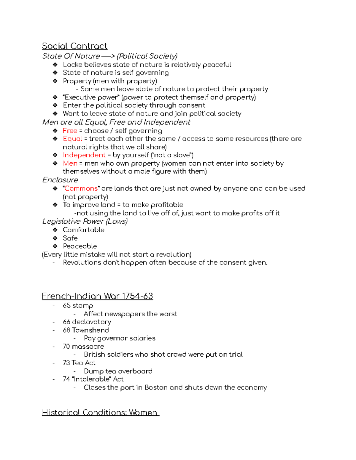 POL 101 notes - Social Contract State Of Nature —-> (Political Society ...