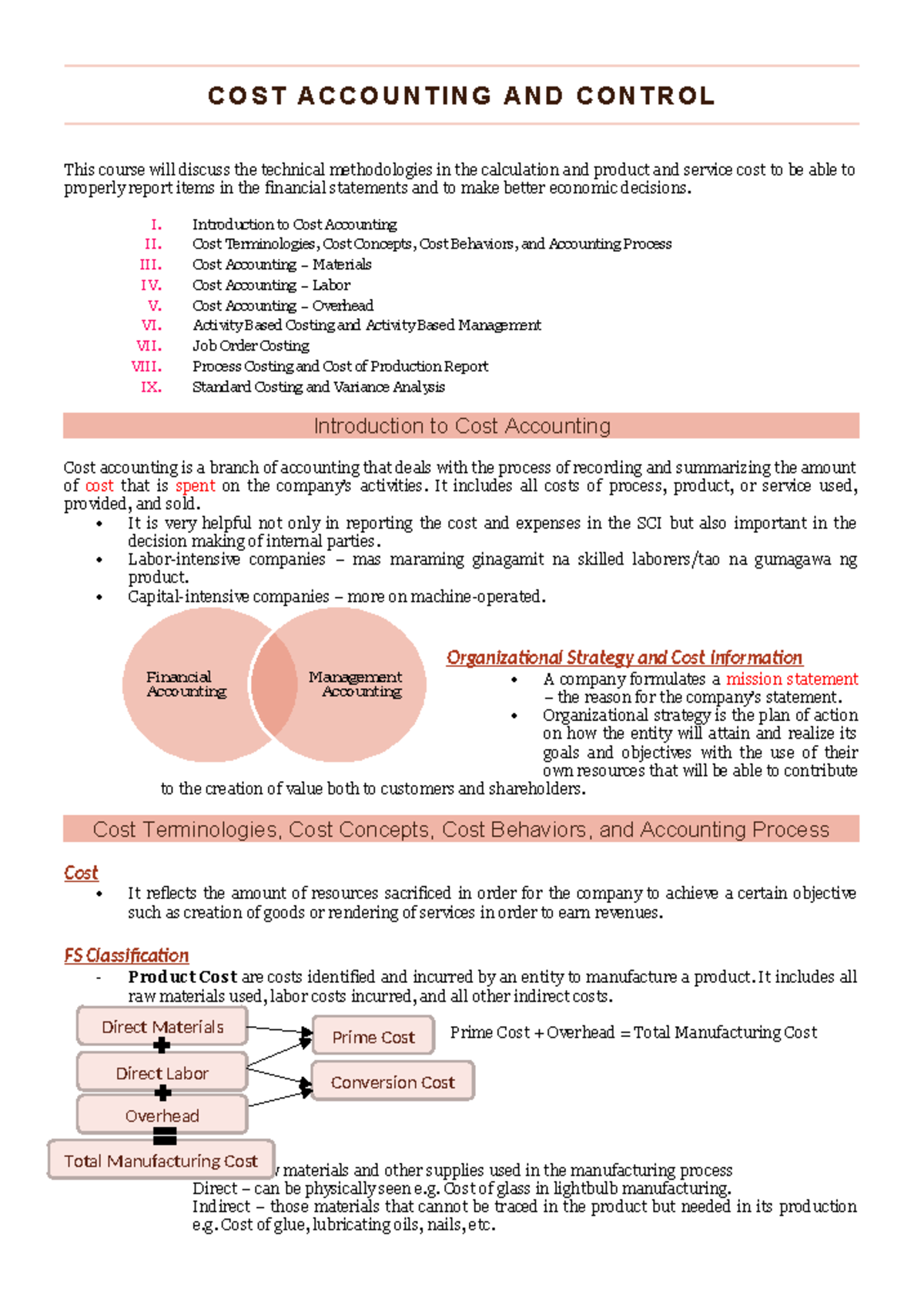 Cost Accounting and Control - C O S T A C C O U NT I N G A N D C O N T ...