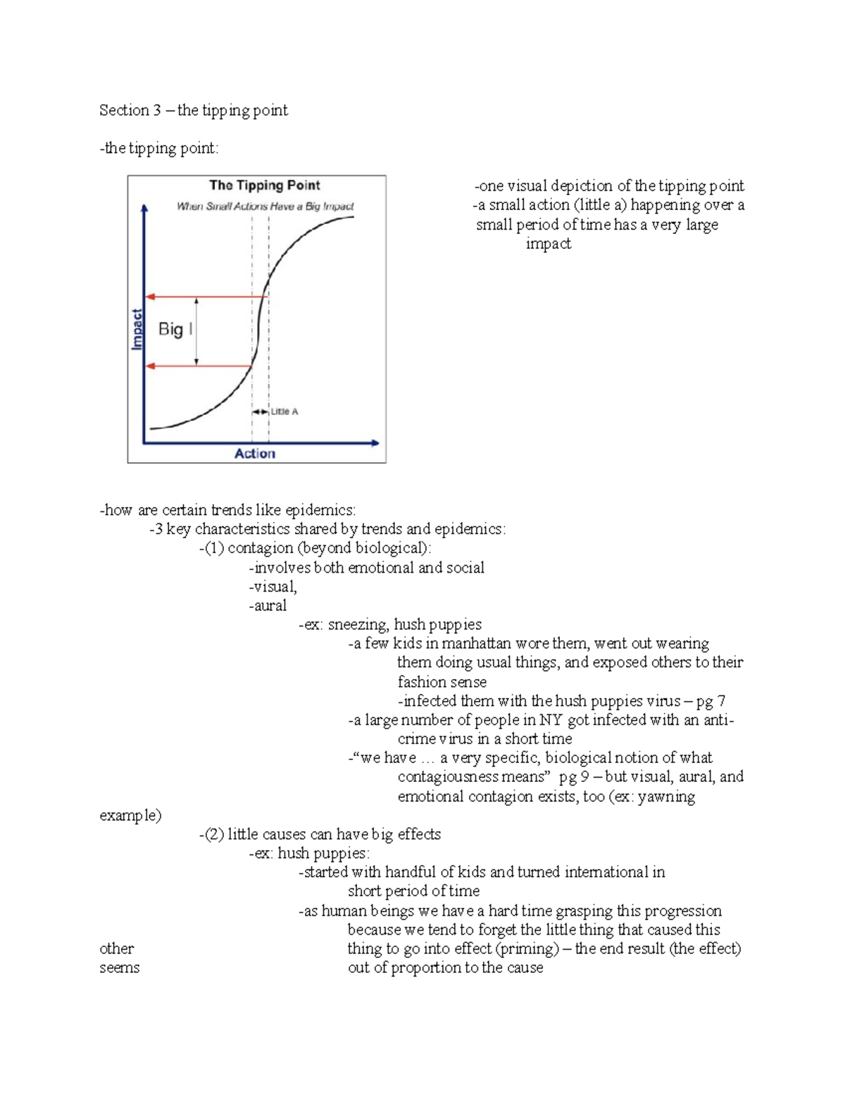 135sectionweek 3notes - Section 3 – the tipping point -the tipping ...