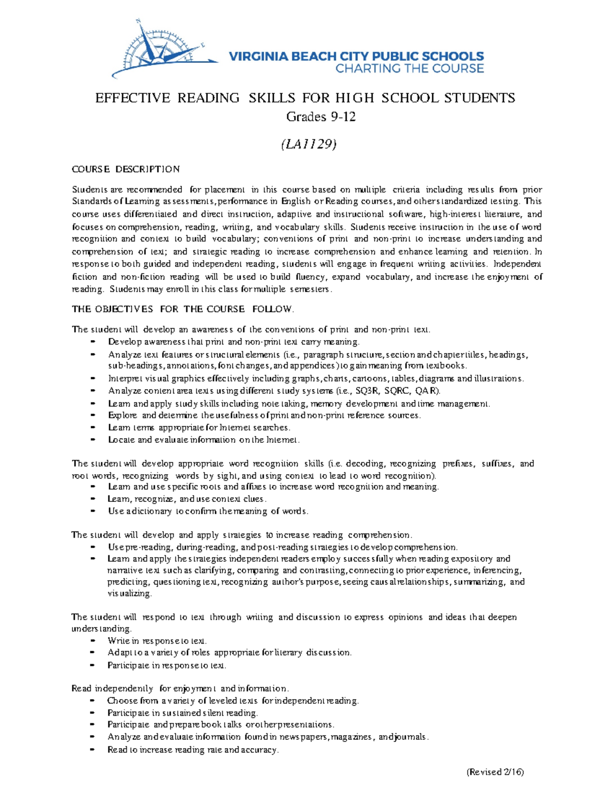 Effective Reading Skillsfor HS - EFFECTIVE READING SKILLS FOR HIG H ...