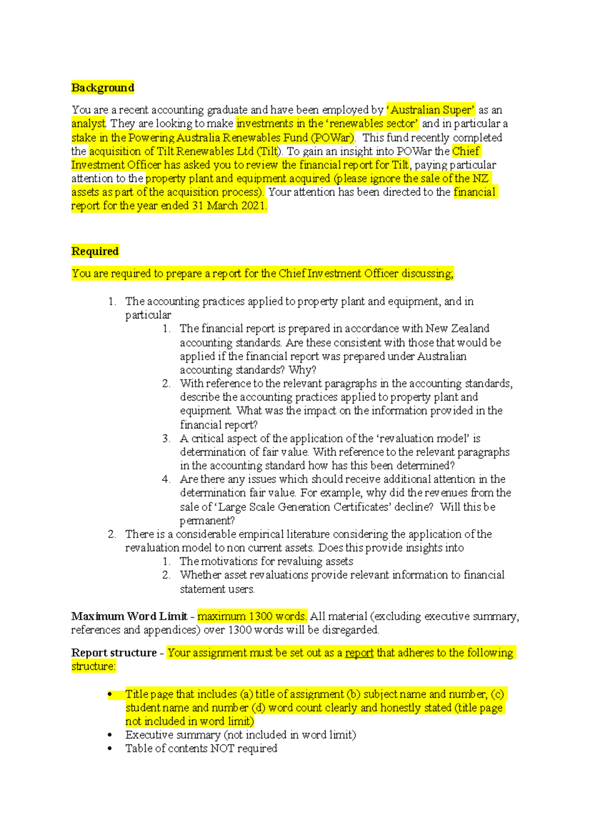 ASR Assignment Outline 2021 - 022420 - Studocu