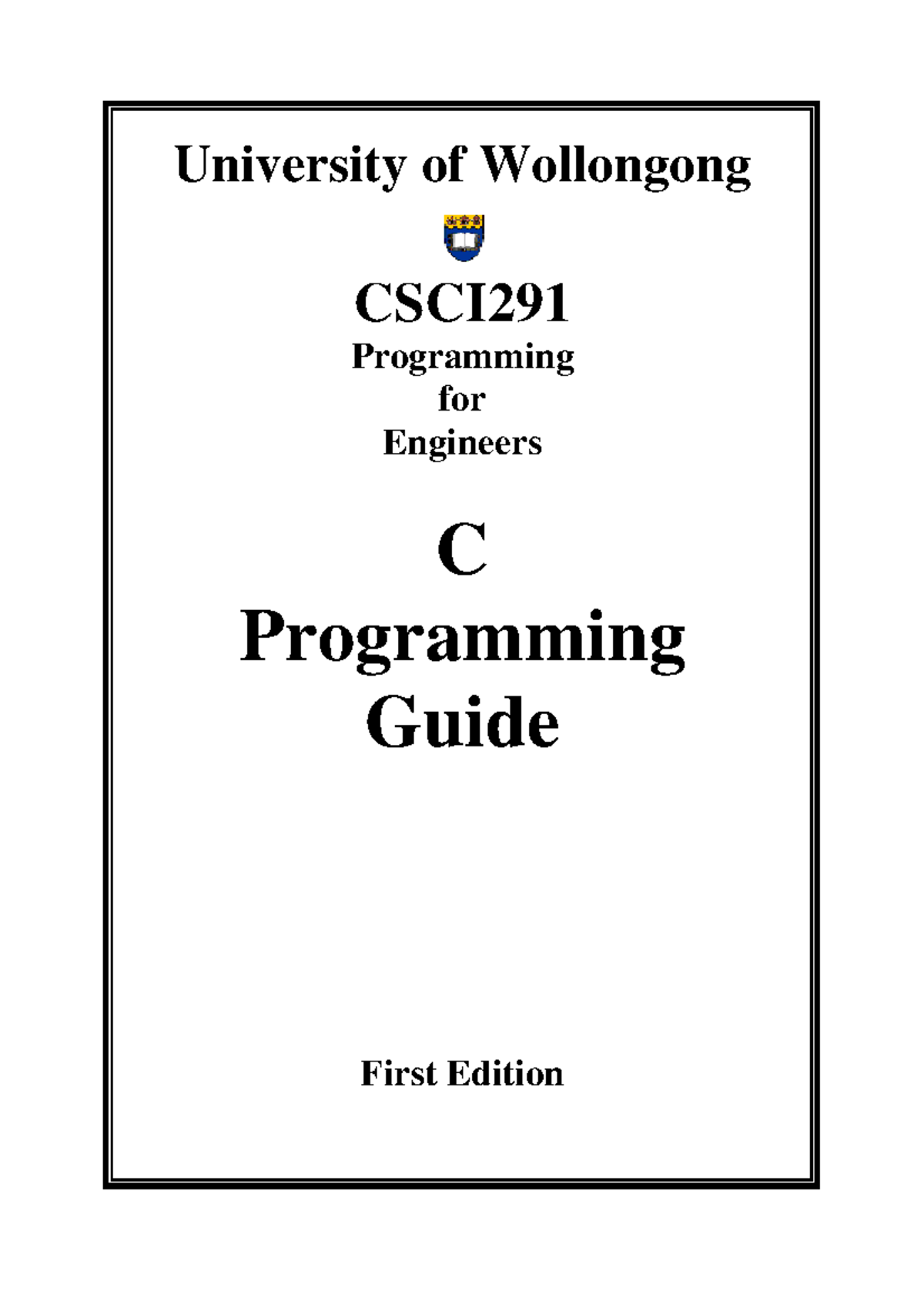C-Programming Guide - Summary Accounting Fundamentals In Society - University of Wollongong ...