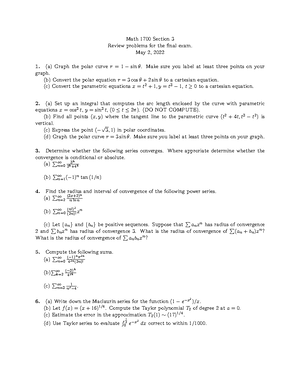 Math1700,FS2023,Practice Exam-2 - Math 1700 FS Practice Exam 2 Name ...