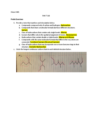 Unit 6 Lab - Online Lab Work - Chem 1405 Unit 6 Lab Pre-lab Exercise #5 ...