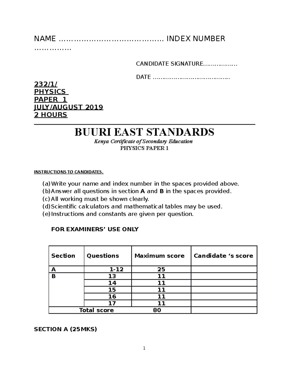 Physics pp1 districts - 2019 - NAME ...