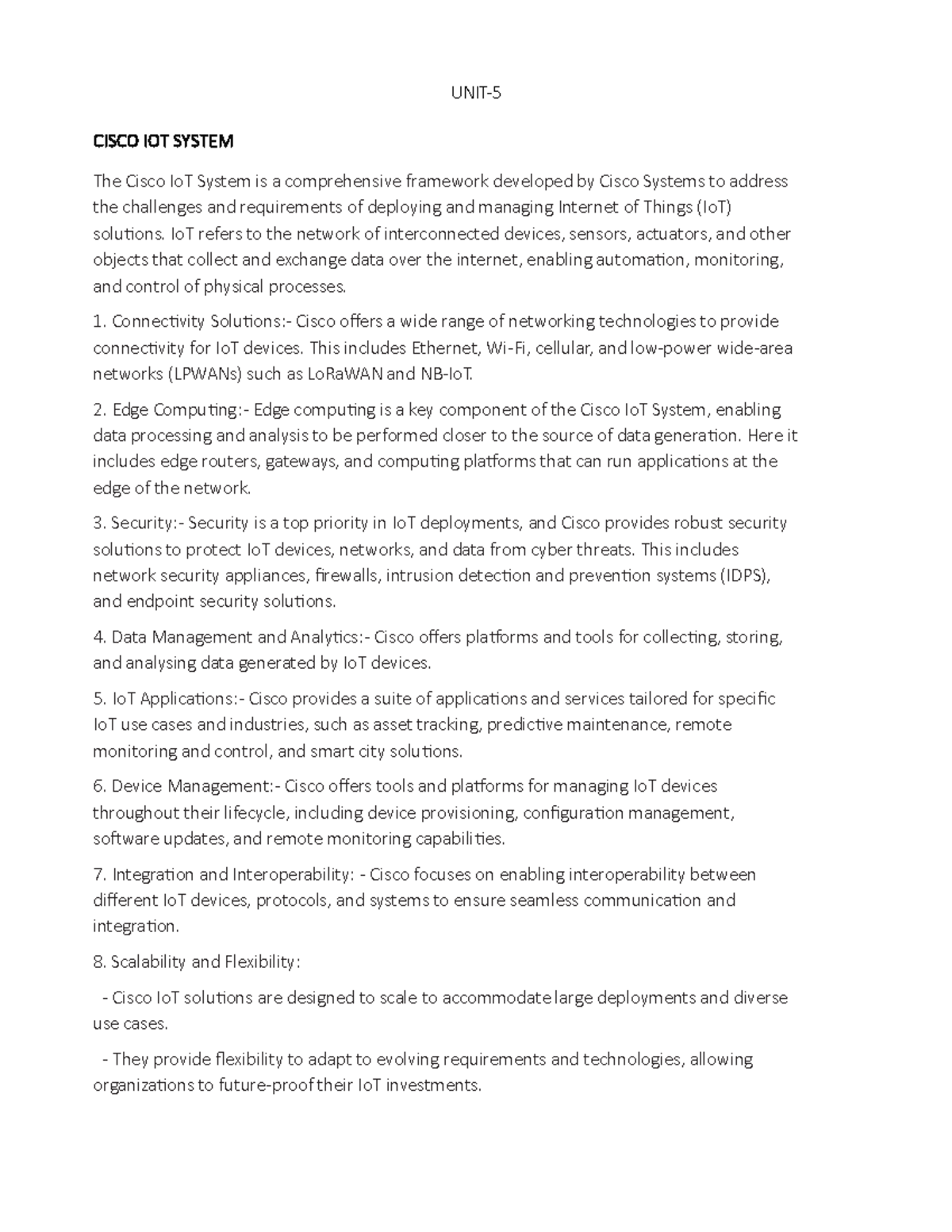 IOT UNIT 2 -internet of things using things clear class notes with ...