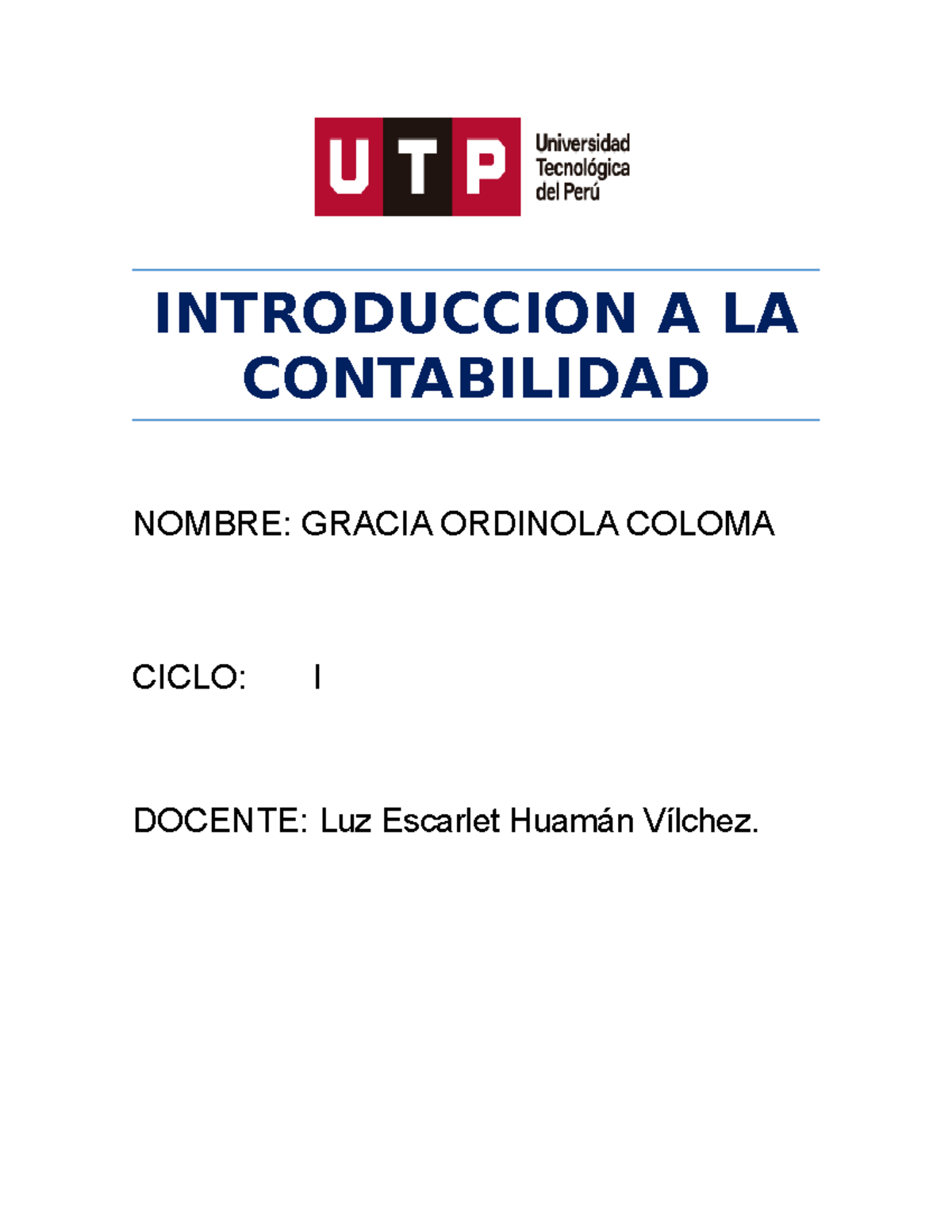 PA2 INTRODUCCION A LA CONTABILIDAD - INTRODUCCION A LA CONTABILIDAD ...