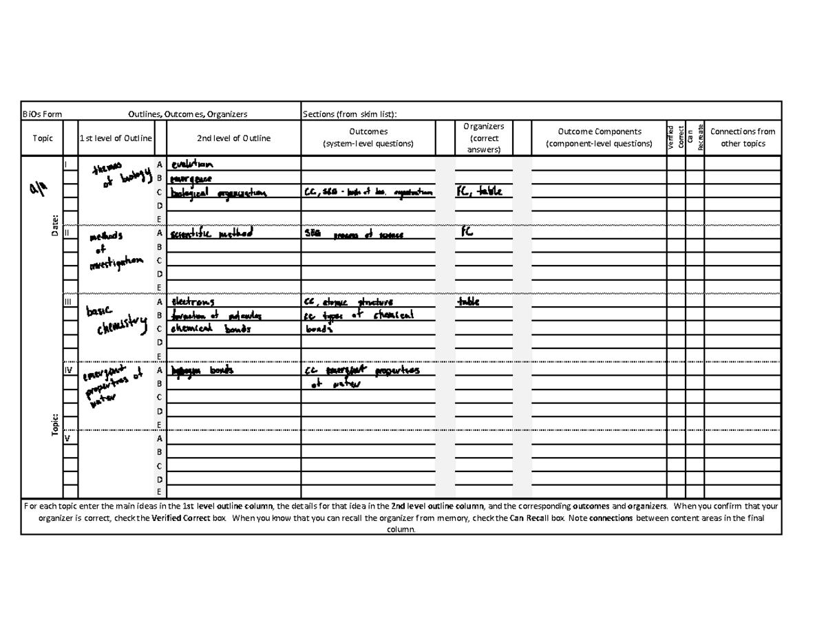 Lecture 2 notes - I A B C D E II A B C D E III A B C D E IV A B C D E V ...