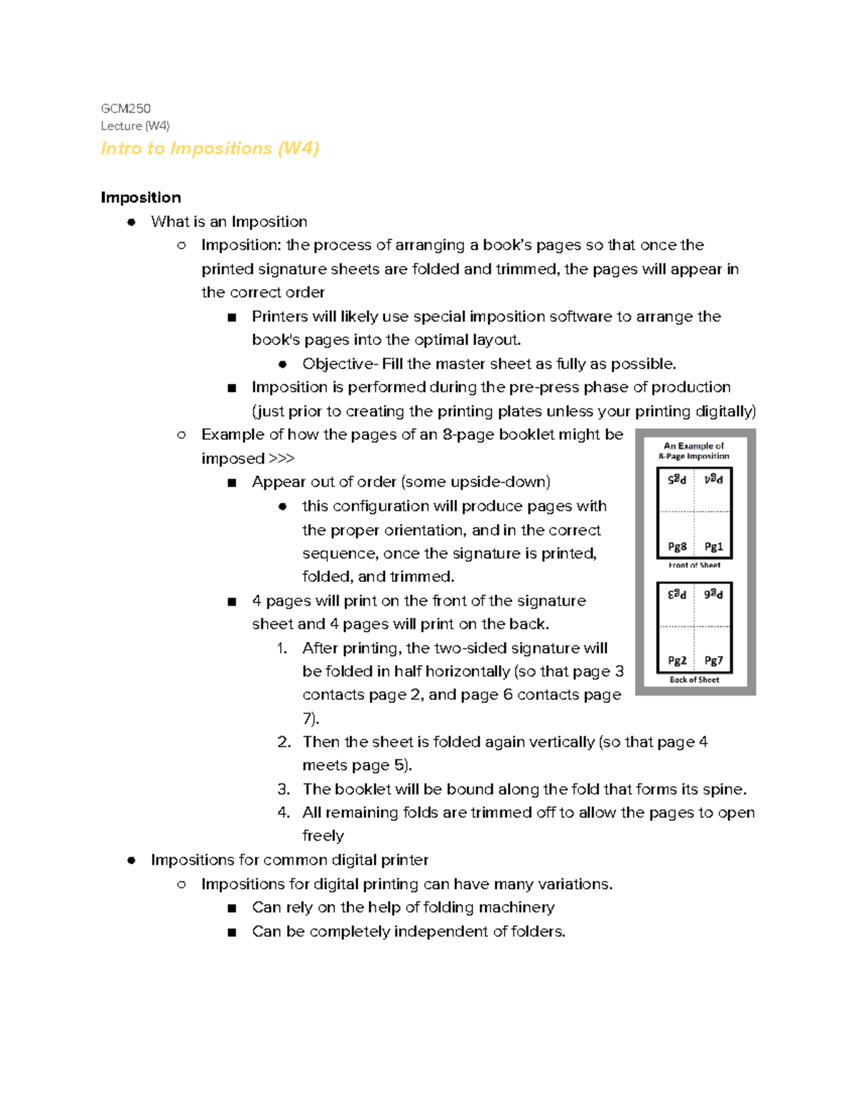 Intro to Impositions (W4) - GCM Lecture (W4) Intro to Impositions (W4 ...