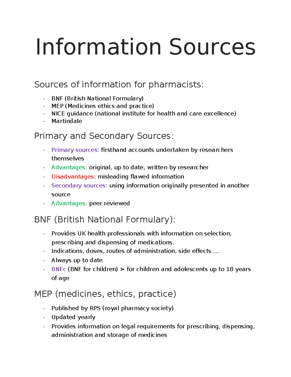 Information sources - learn. - Information Sources Sources of ...