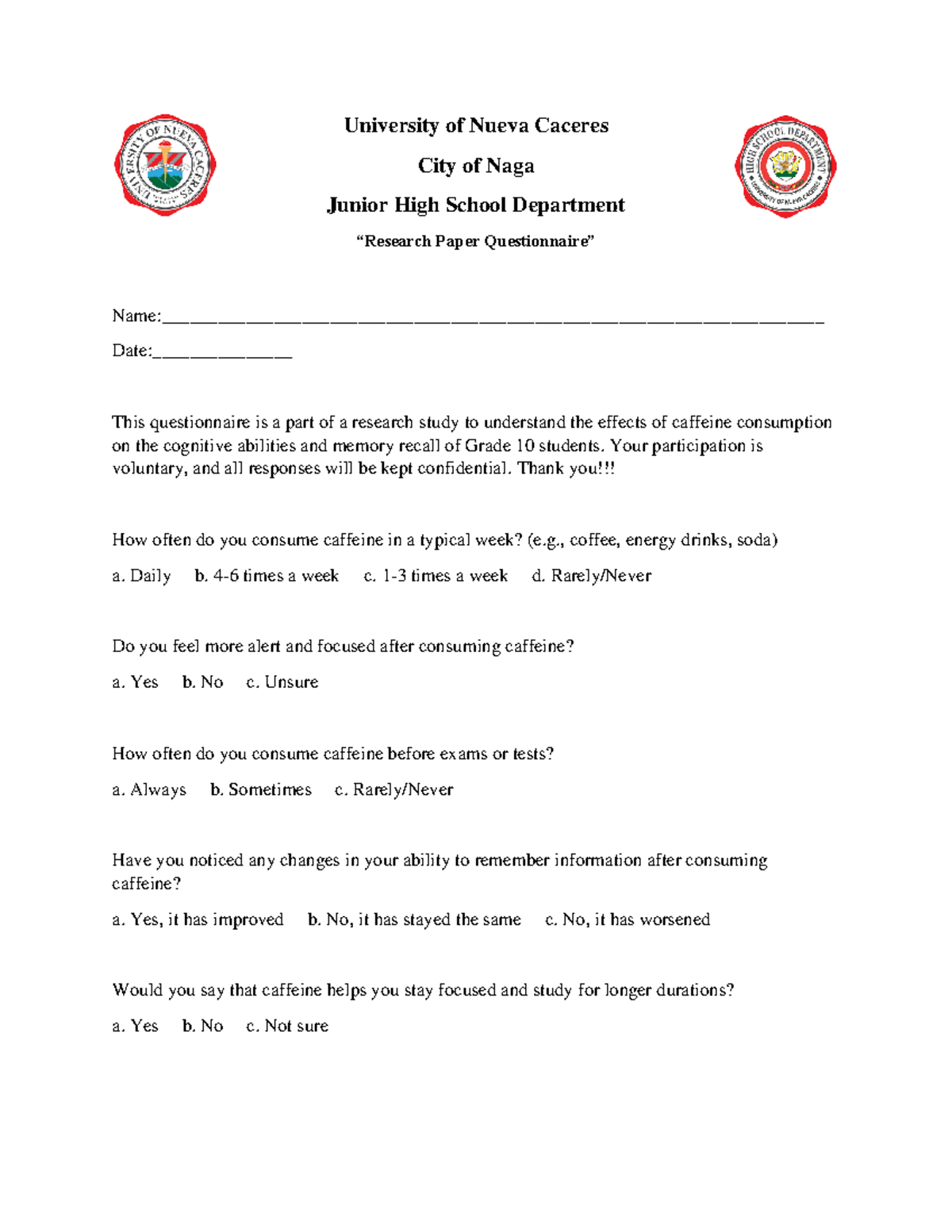 8yyy - University of Nueva Caceres City of Naga Junior High School ...