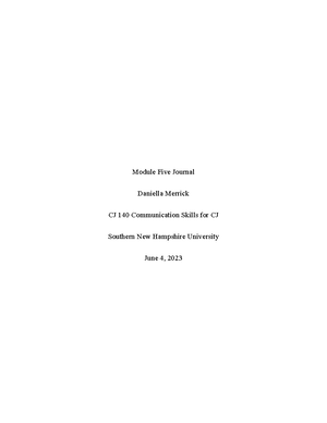 CJ 140 Module 2 Practice Activity - Module 2 Practice Activity CJ-140 ...