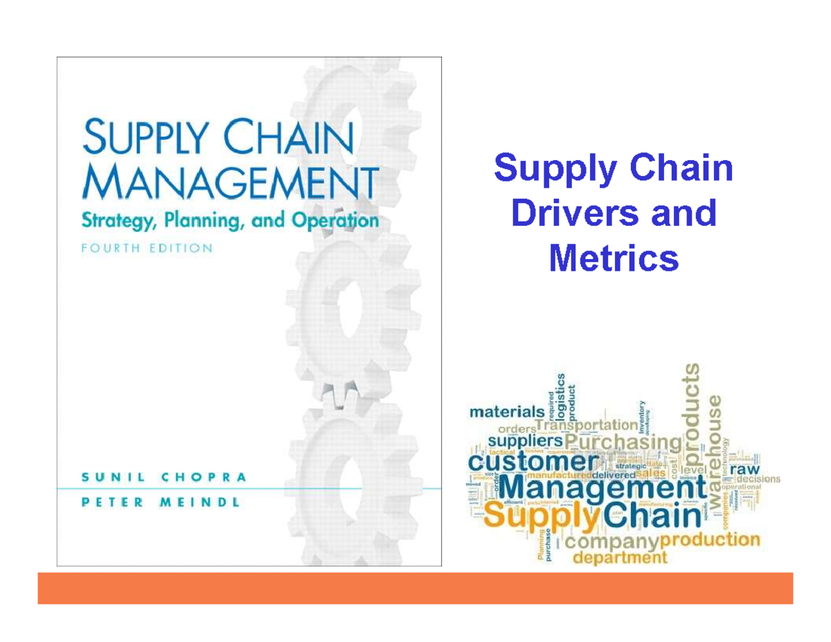 Chapter 3 - Summary Introduction to Supply Chain Management - Supply ...