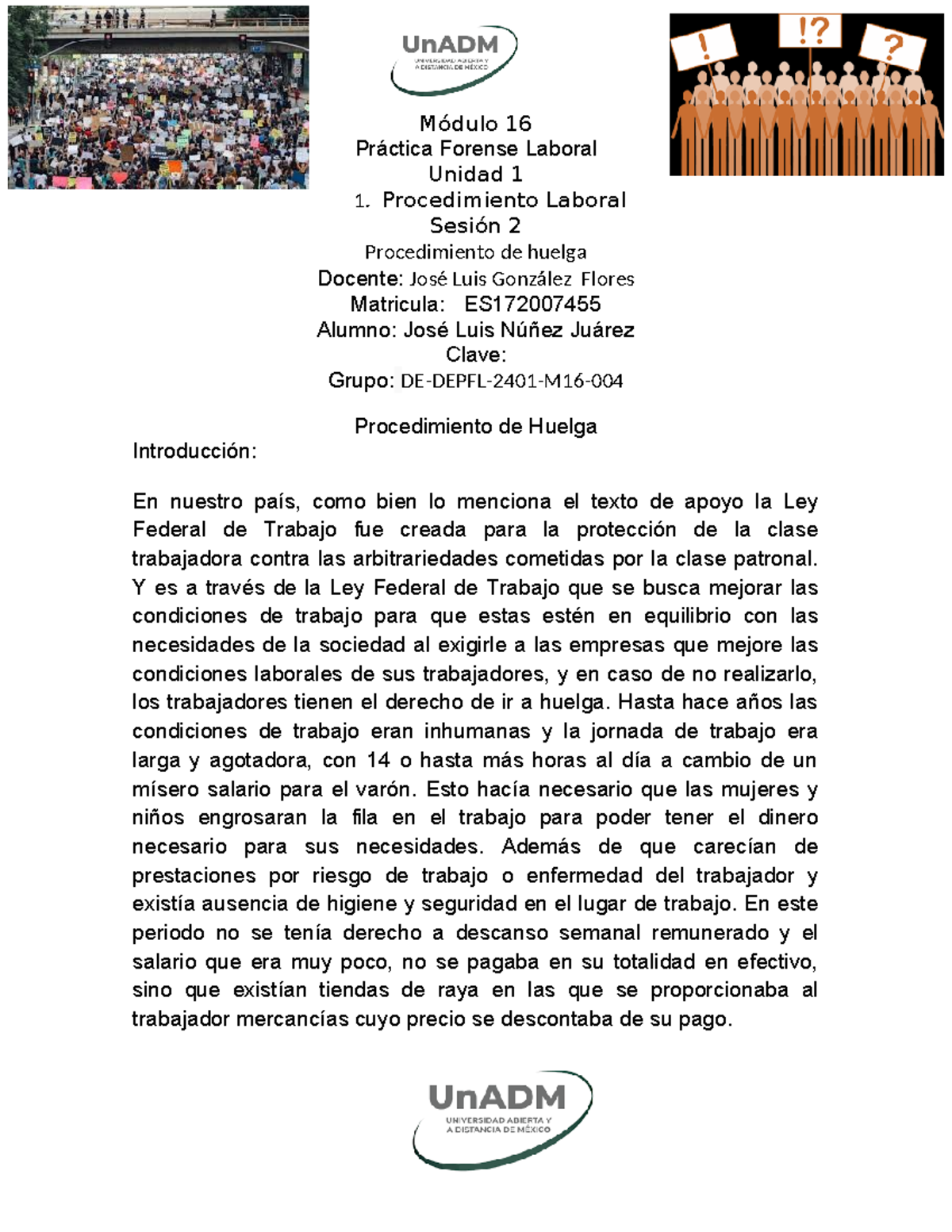 M16 U1 S2 JONJ - En nuestro país, como bien lo menciona el texto de ...