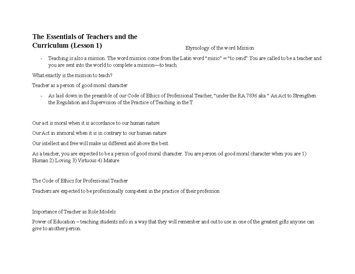 EDUC 10 - note note note lecture for everyone... use it Assessment in ...
