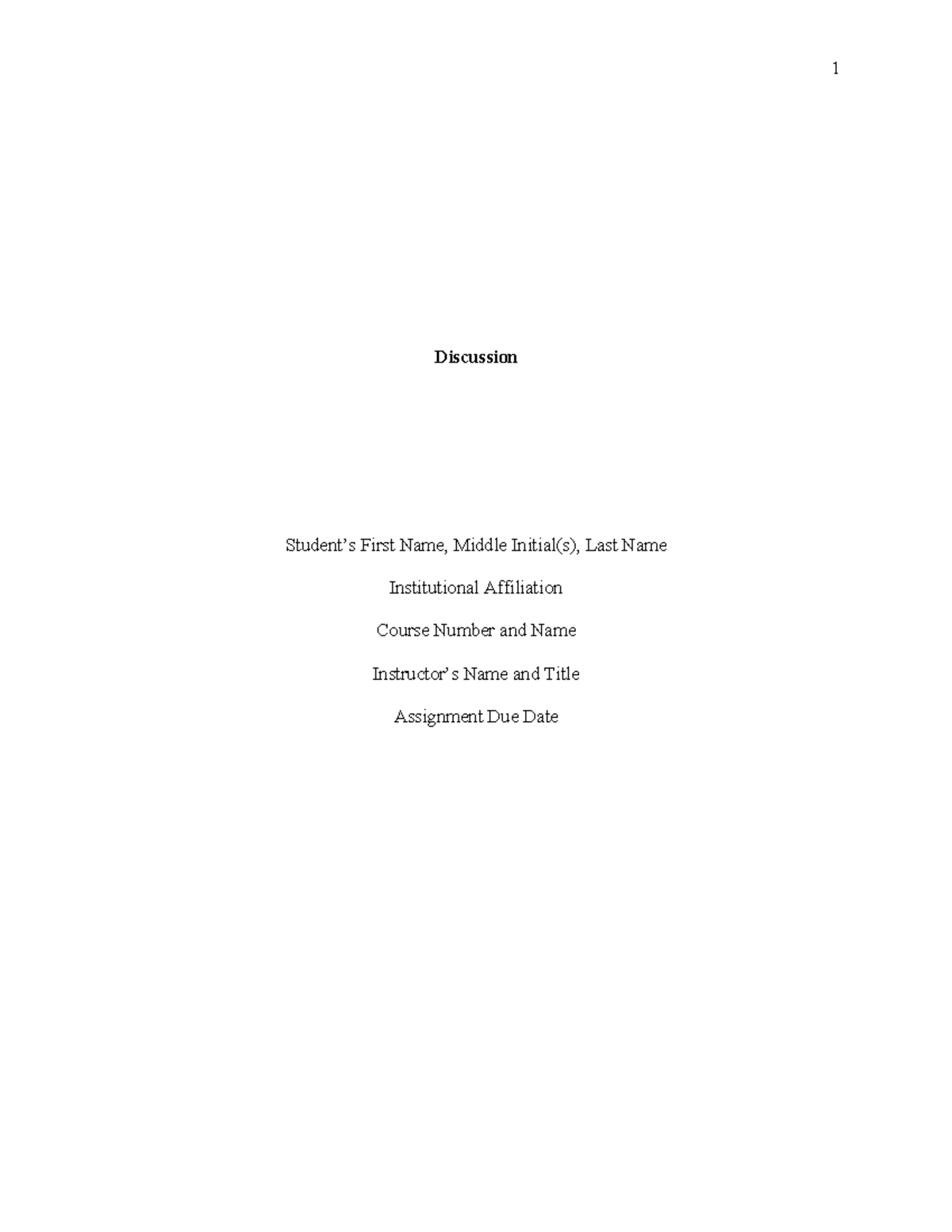 83772772 case study chapter 9 - 1 Discussion Student’s First Name ...