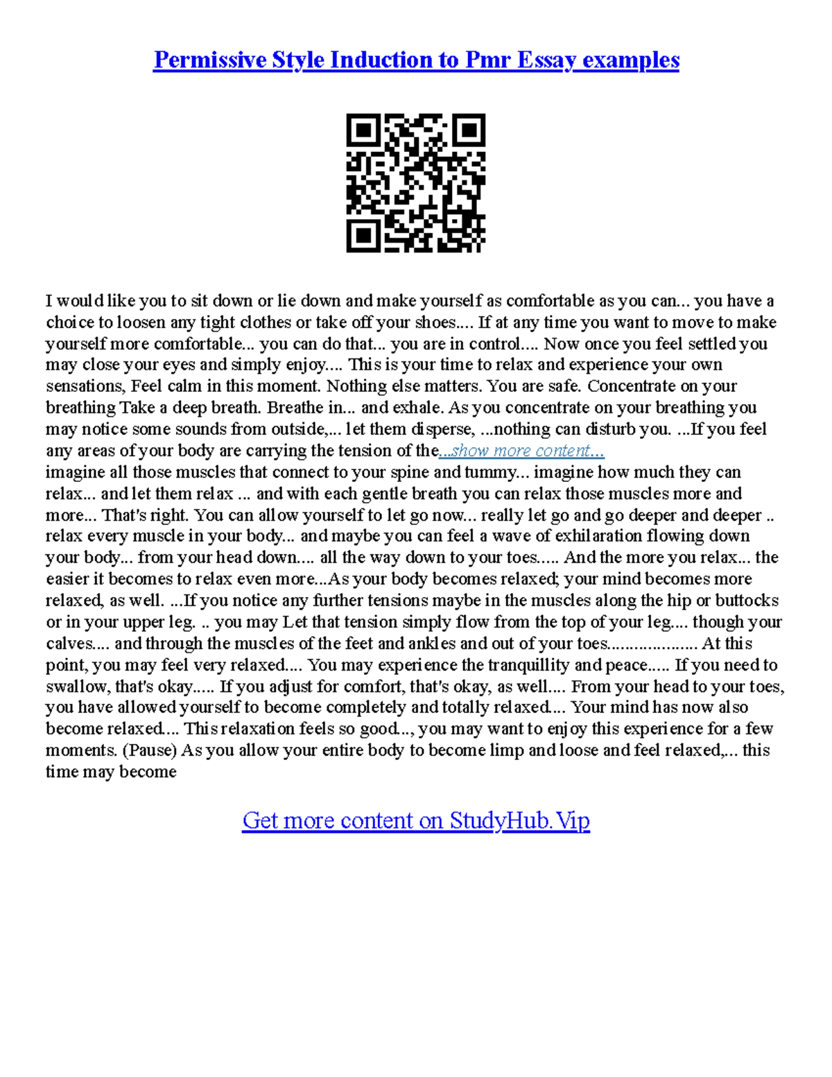 Pmr Essay Pmr Essay - Permissive Style Induction to Pmr Essay examples ...