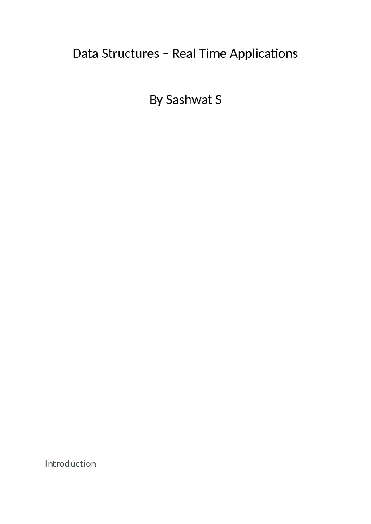 Data Structures Real World Applications Data Structures Real Time