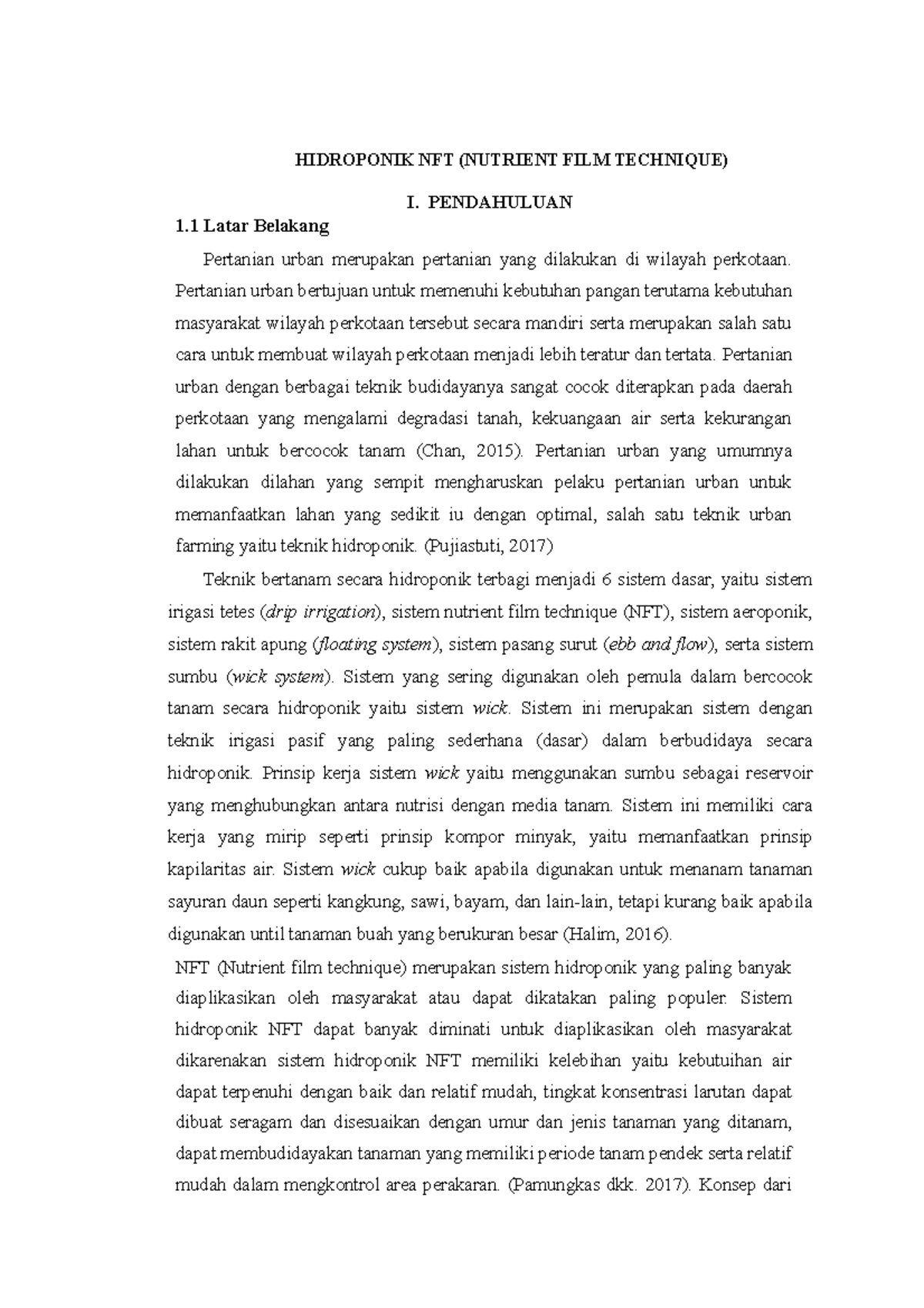 Hidroponik NFT 2018 - HIDROPONIK NFT (NUTRIENT FILM TECHNIQUE) I ...